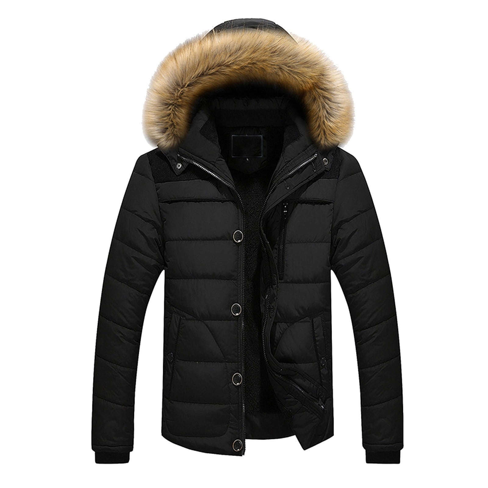 GIPQJK Heavy Winter Jackets for Men Big and Tall Warm Puffer Parka ...