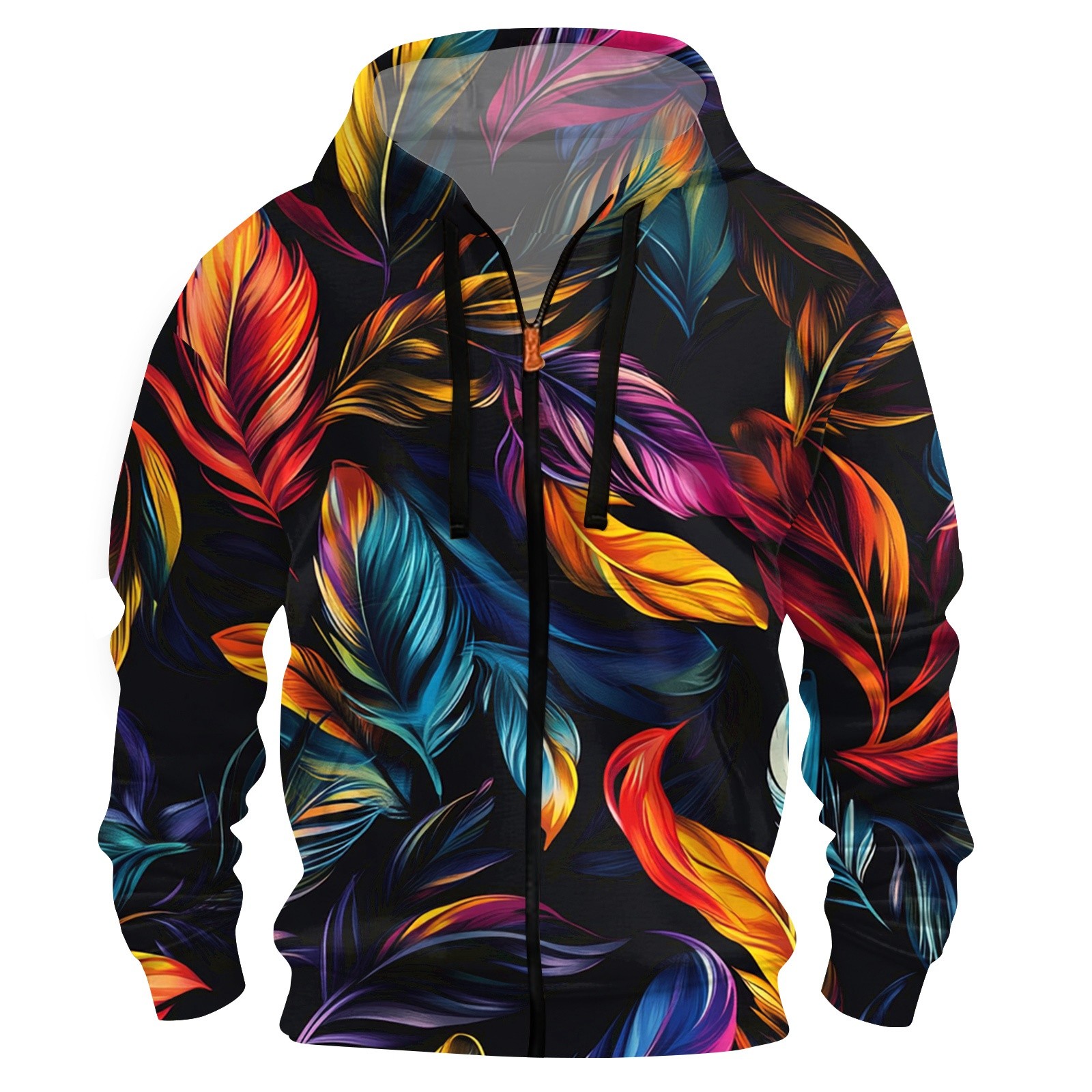 GIPQJK Mardi Gras Tactical Hoodies for Men Carnival Themed Full-Zip ...