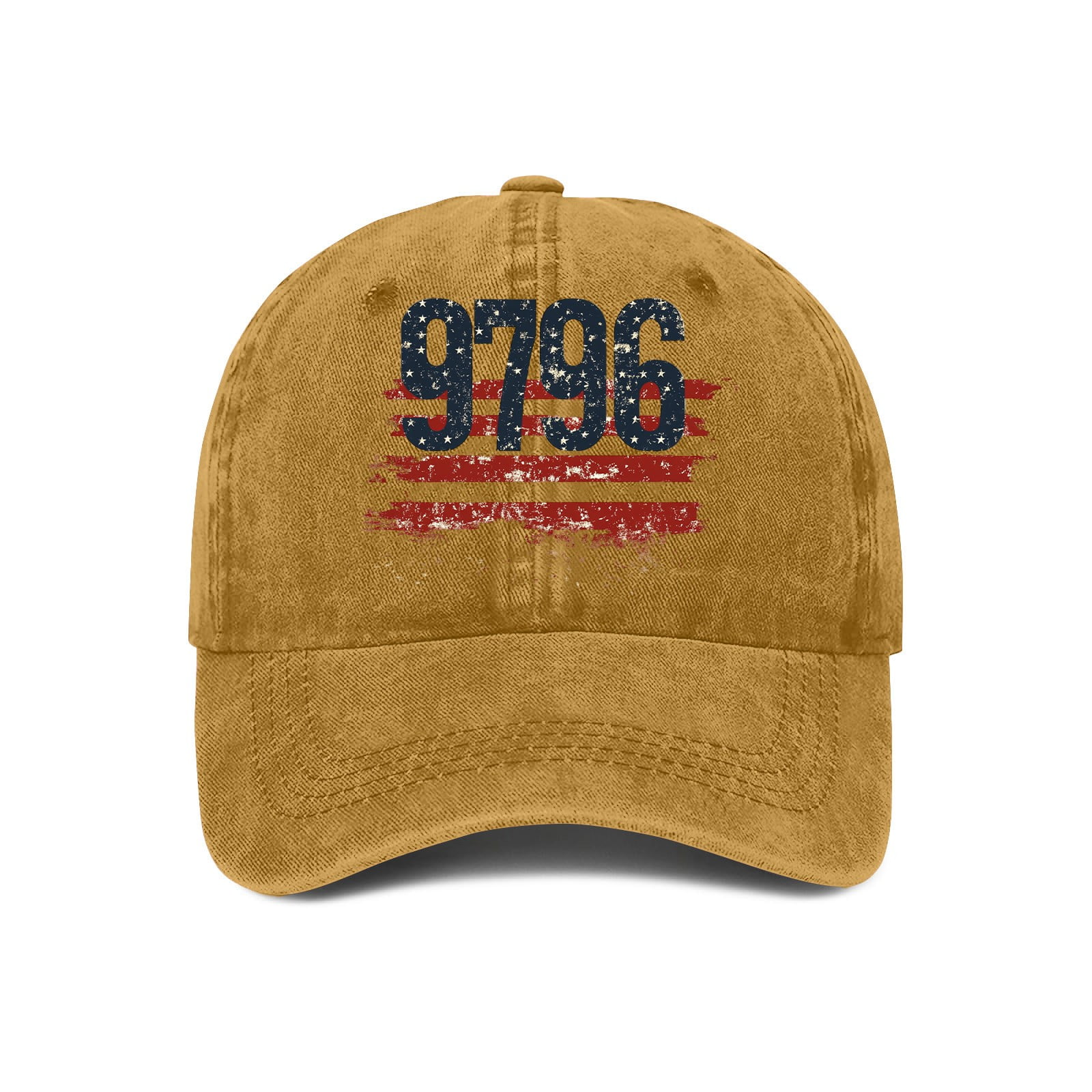 GIPQJK Men Women Patriotic American Flag Baseball Cap Adjustable Low ...