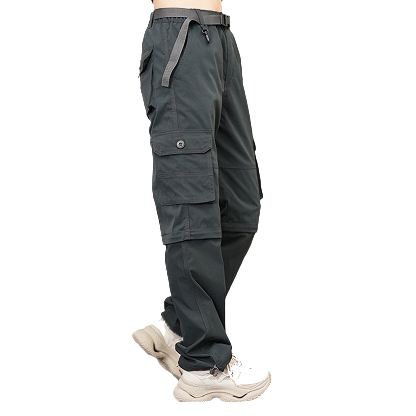 GIPQJK Men's Cargo Pants with Pockets Relaxed Fit Stretch Work Pants ...