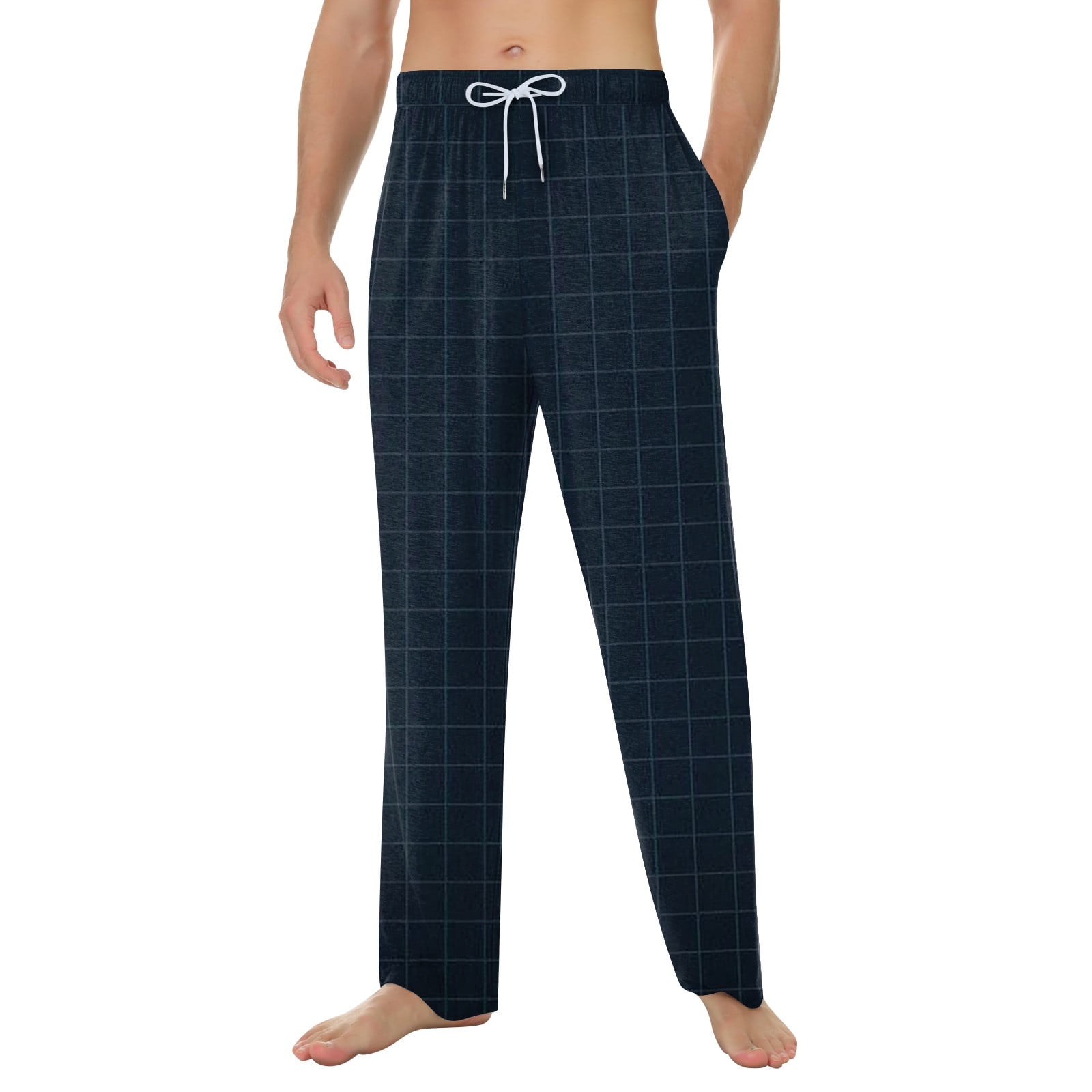 GIPQJK Pajama Pants Men Fluffy Pajamas Comfy Buffalo Plaid Pajama ...