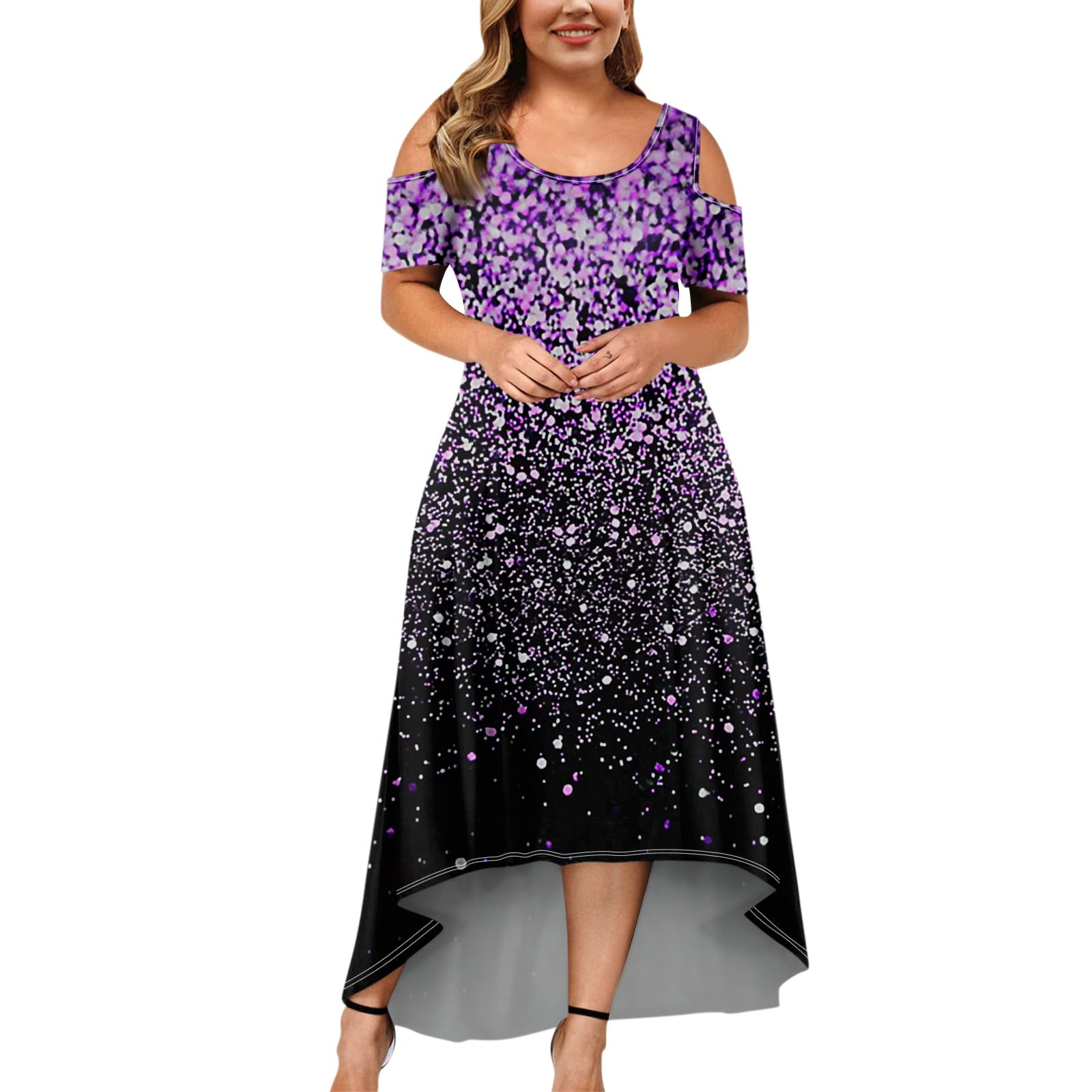 Gipqjk Plus Size Maxi Dresses For Curvy Women Clearance Trendy Sequin