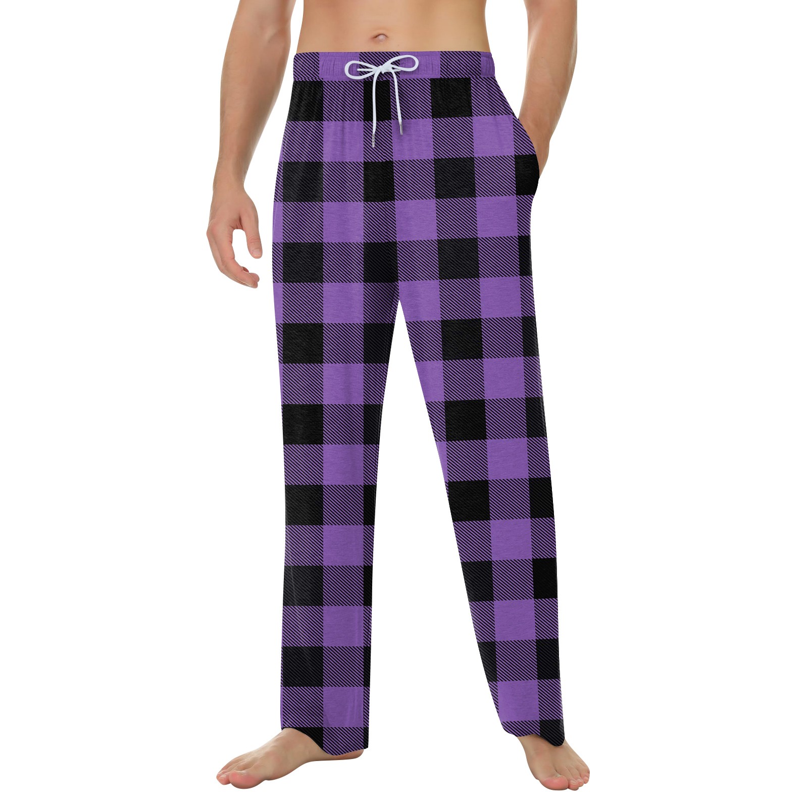 GIPQJK Plus Size Pajama Pants 2024 Lounge Plus Size Plaid Pj Pants Comfy Big and Tall Pajama ...