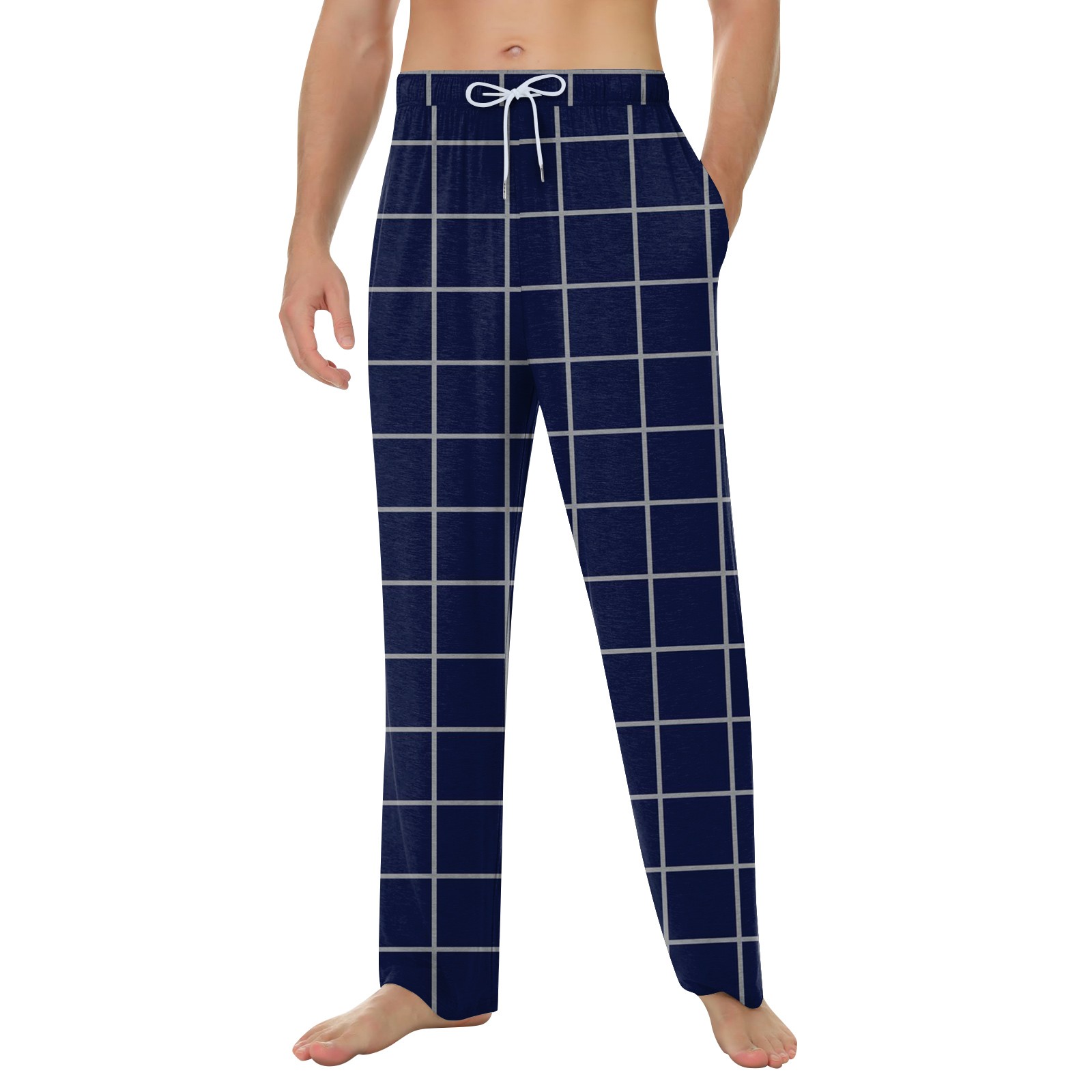 GIPQJK Red Plaid Pajama Pants Men ComfortSoft Cotton Pajamas Buffalo ...
