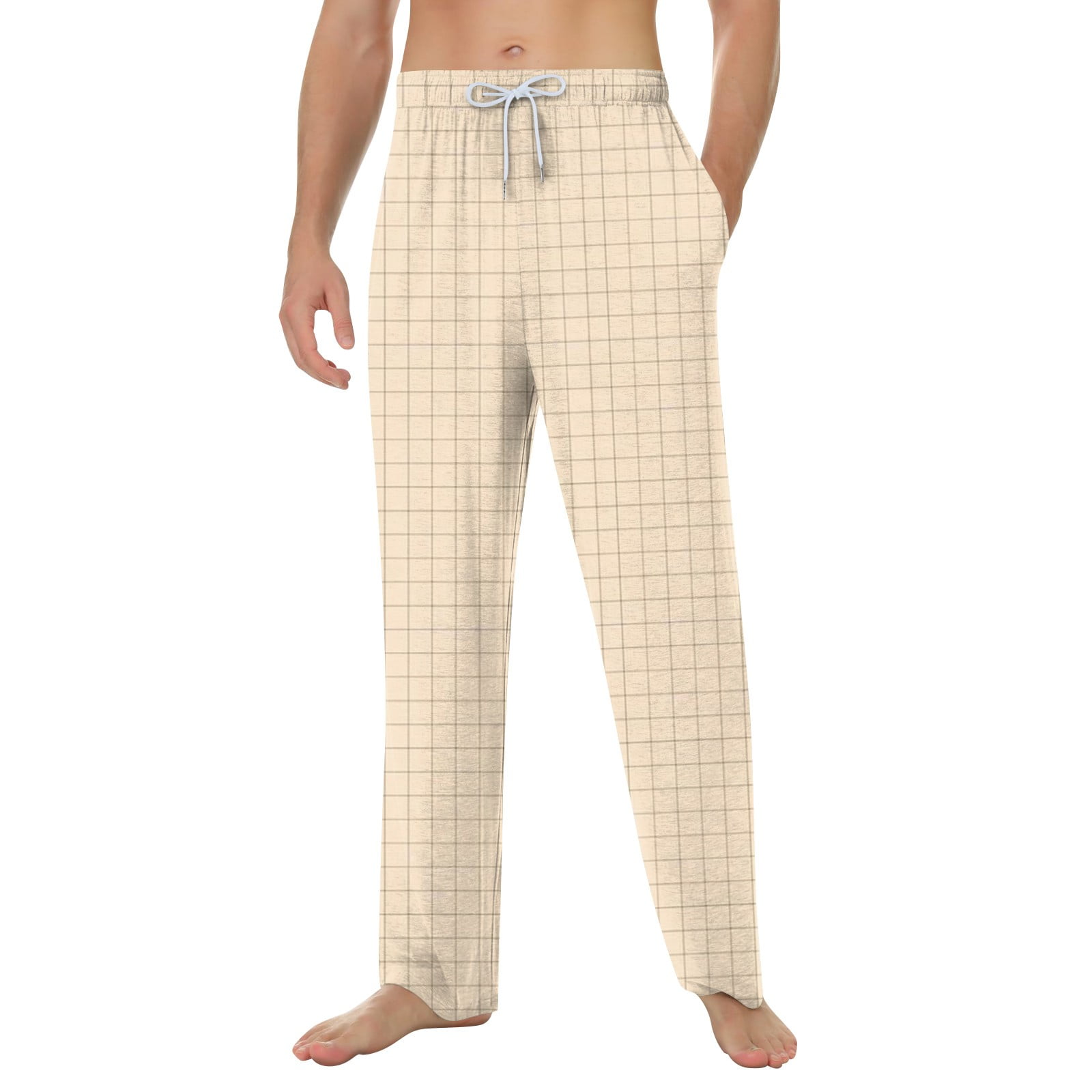 GIPQJK Red Plaid Pants Men Plaid Comfy Pants Plus Size ComfortSoft ...