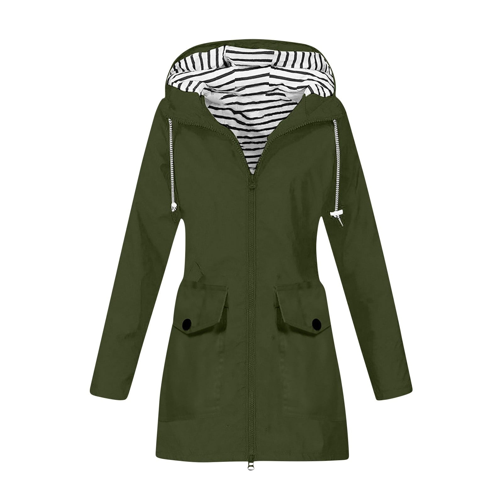 GIPQJK Womens Rain Coats Waterproof Windbreaker Rain Jacket Outdoor ...