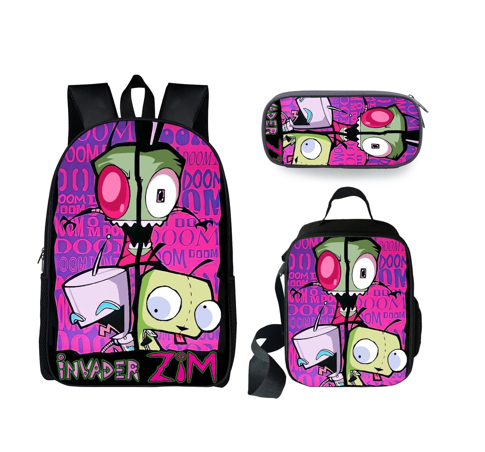 GIR Invader Zim Backpacks Invader Anime Zim Adjustable Laptop Backpack ...