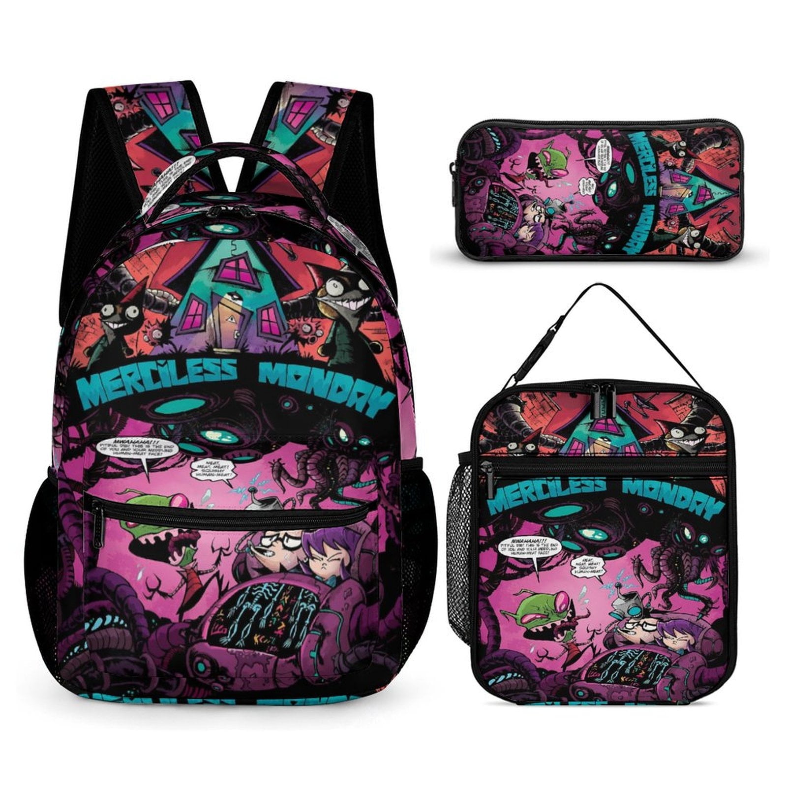 GIR Invader Zim Backpacks Invader Anime Zim Adjustable Laptop Backpack ...