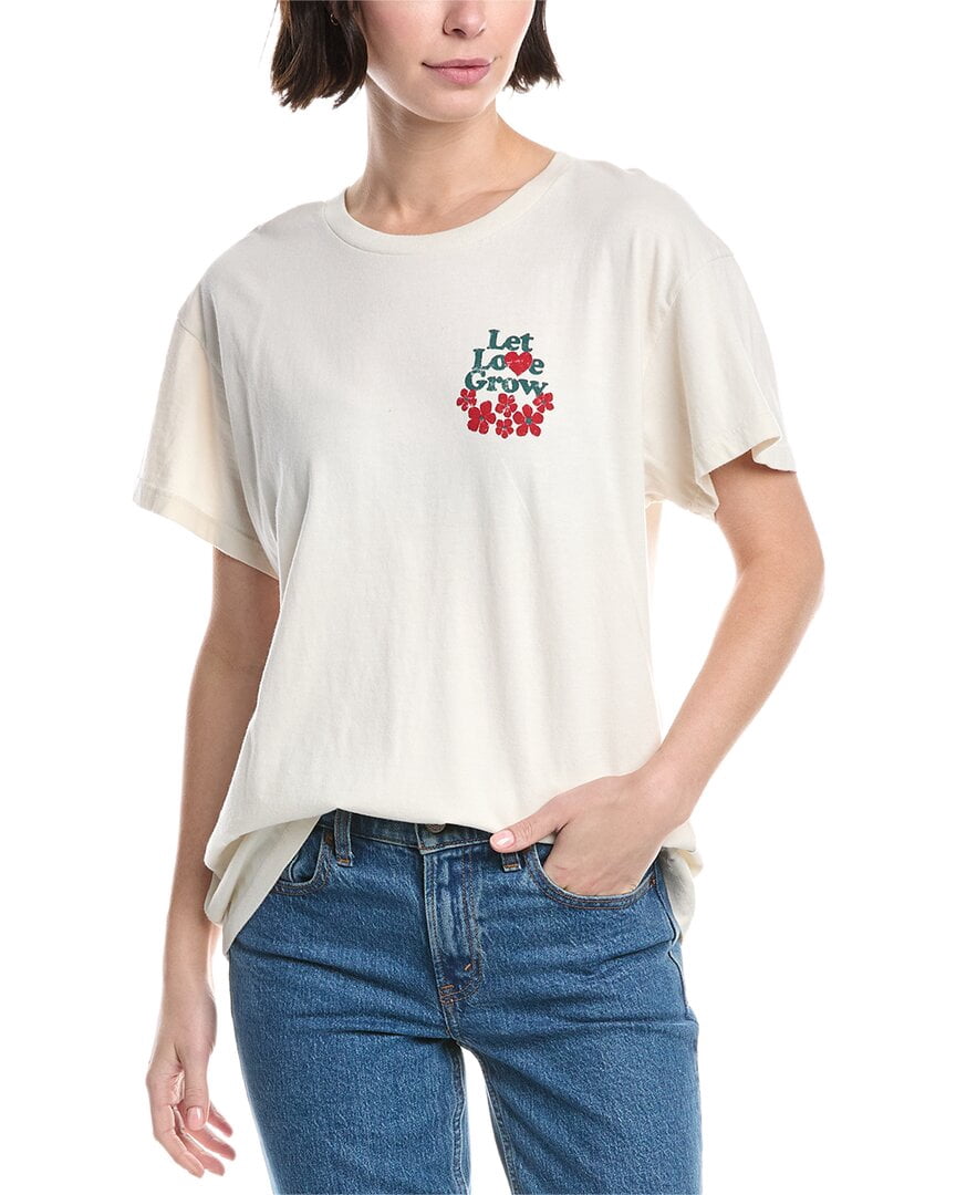 GIRL DANGEROUS womens Let Love Grover T-Shirt, m, Beige - Walmart.com