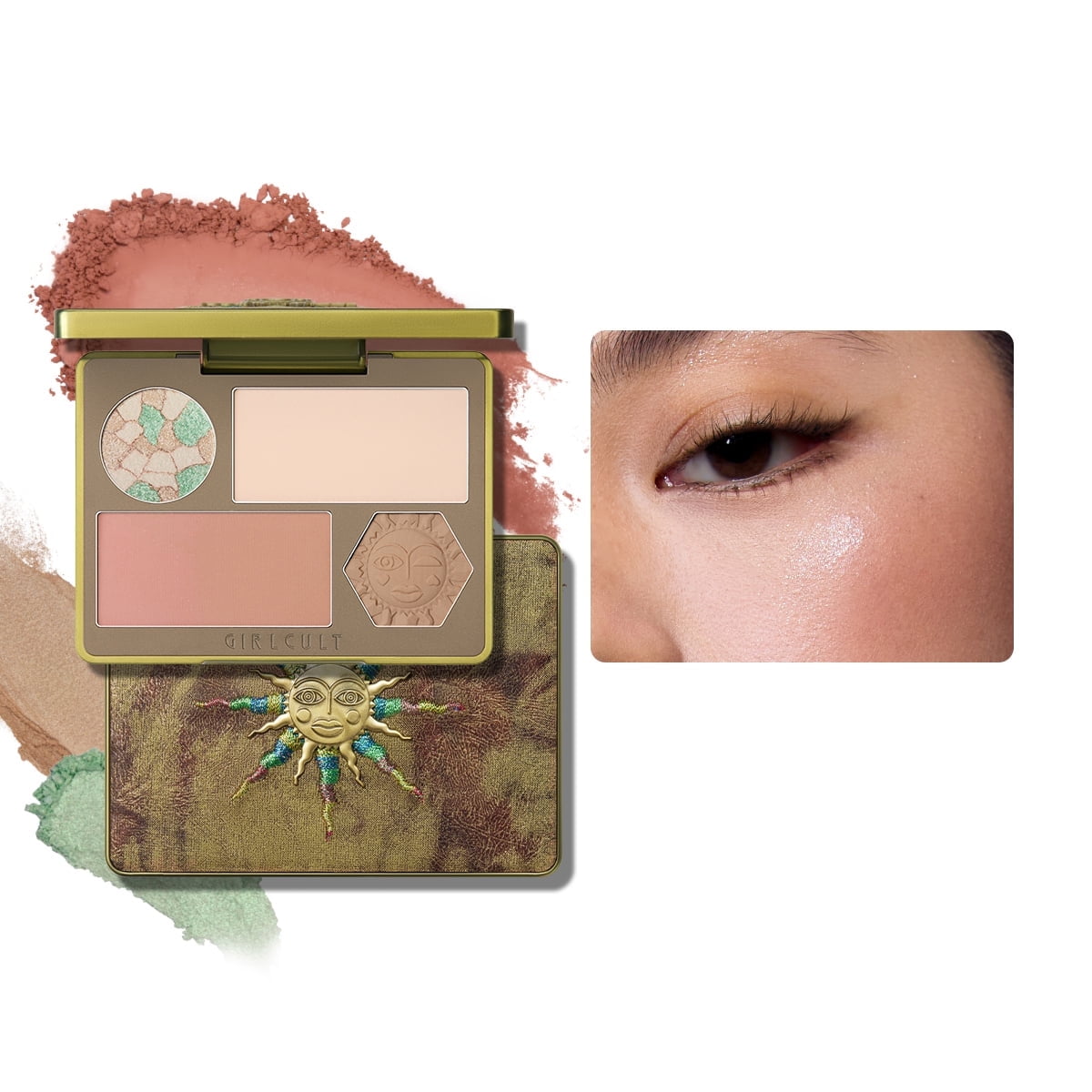 GIRLCULT All-in-One Face Palette, Blush, Contour & Highlighter Palette ...