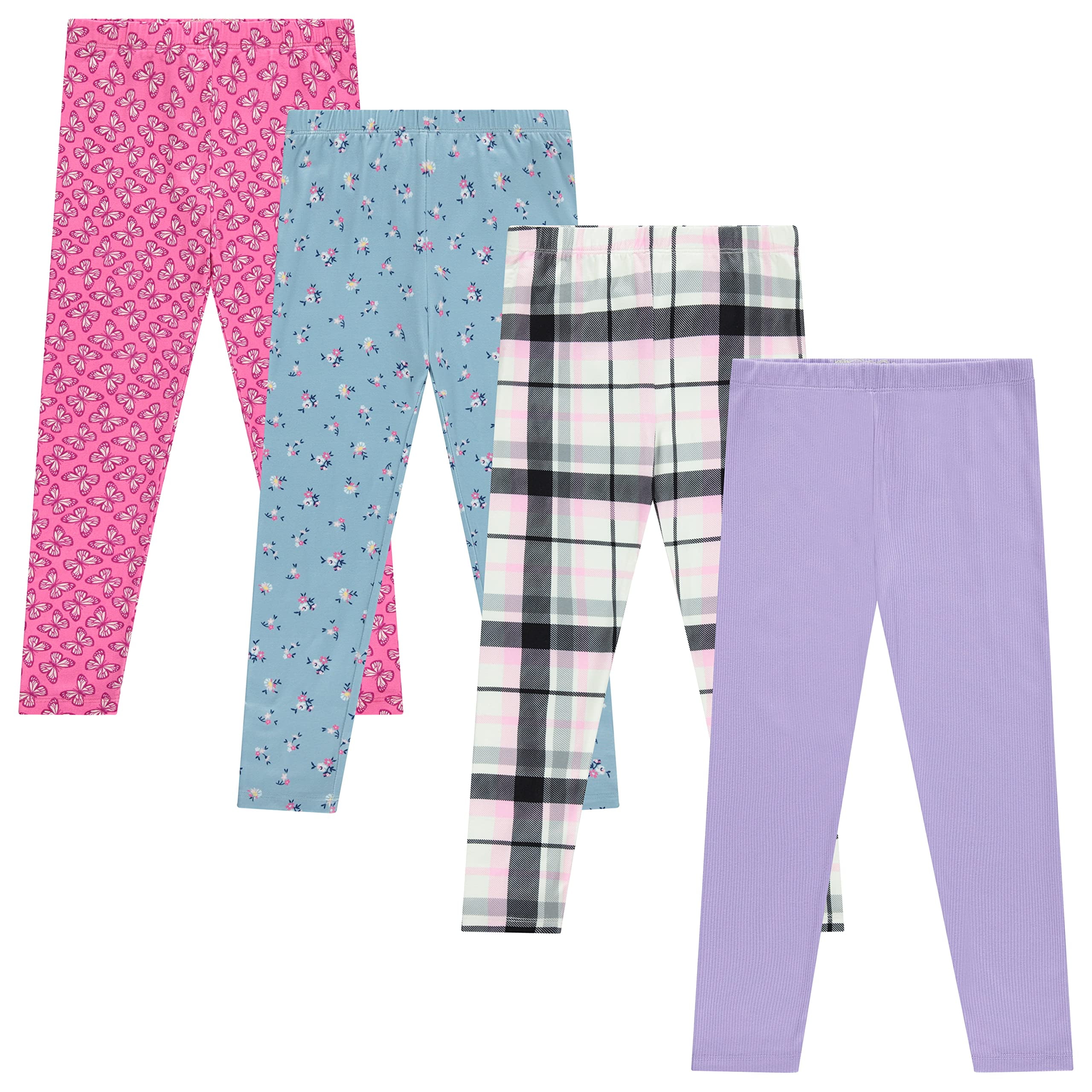 BTween Girls 4-Pack Leggings Outfit Set, Kids Clothing, FDENI, Size 10 ...