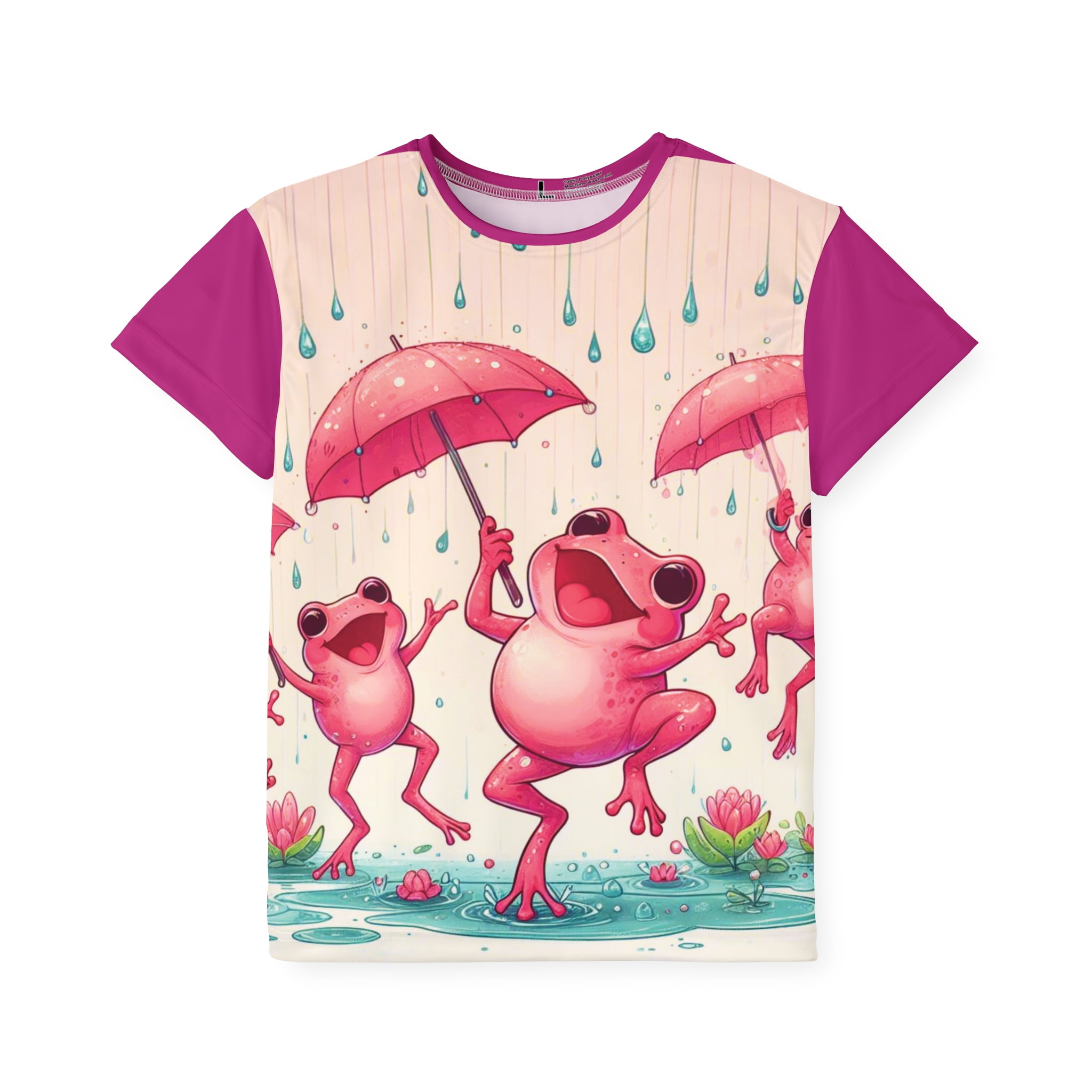 GIRLS - Pink Frogs Tee - Walmart.com