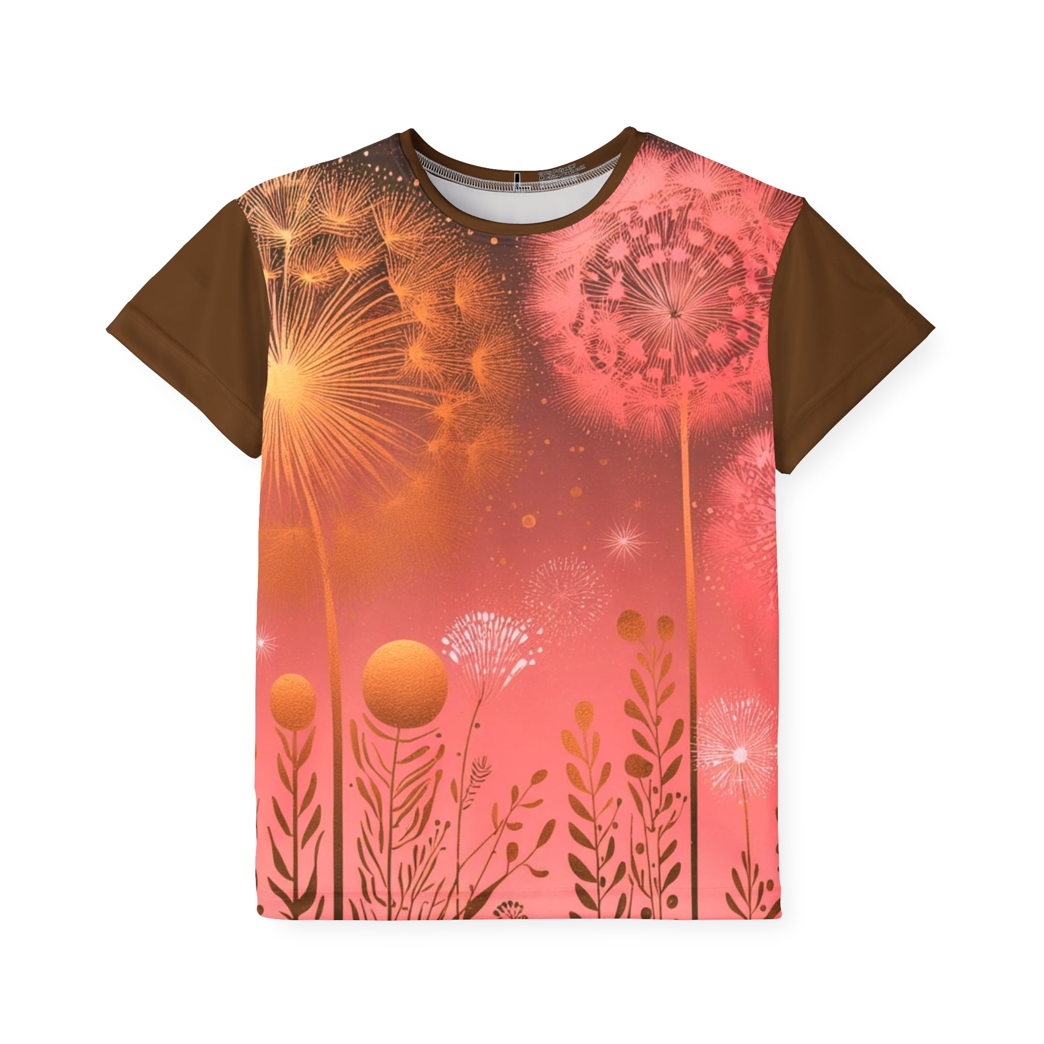 GIRLS - Pink and Gold Spring Tee - Walmart.com