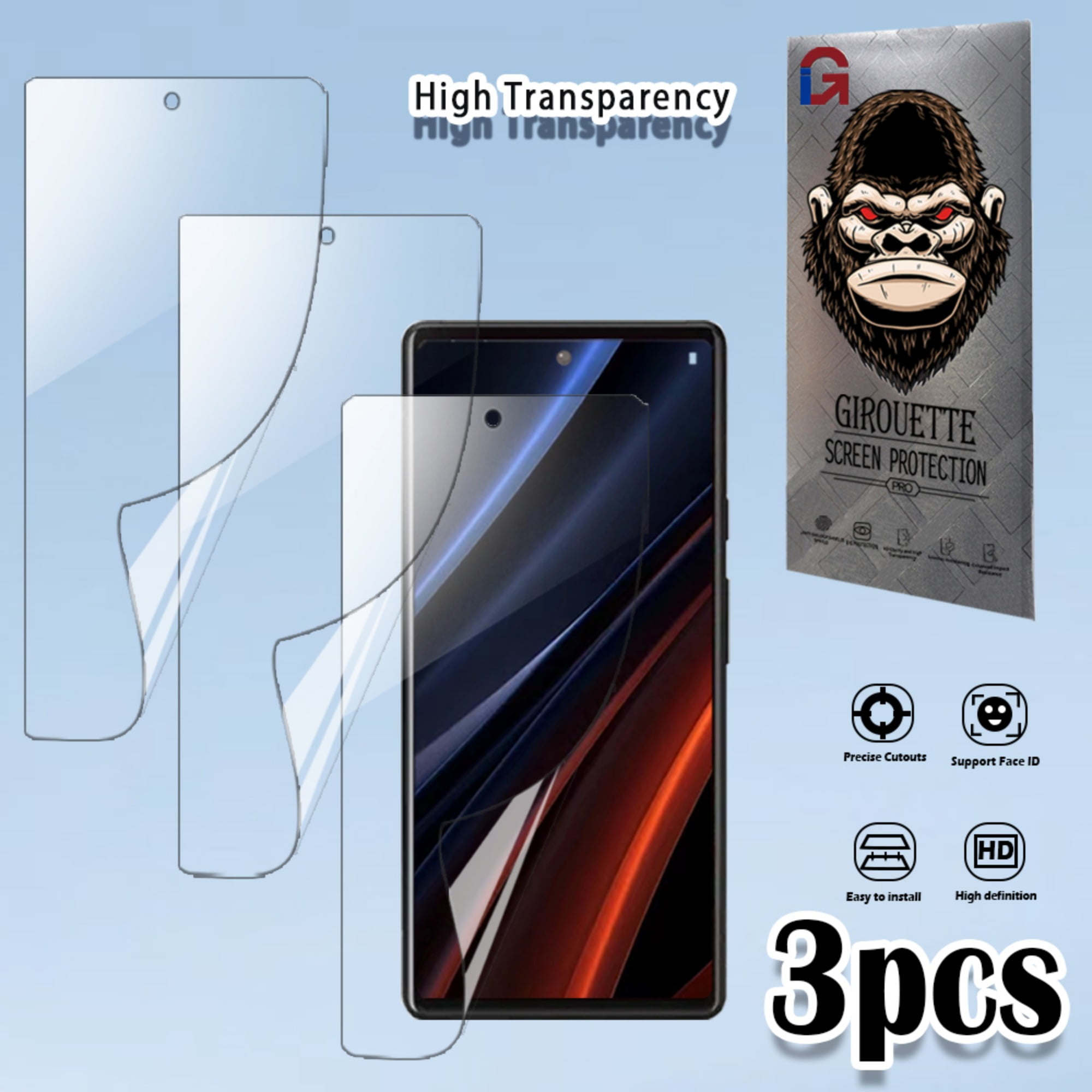 GIROUETTE [3 Packs] HD Screen Protector For Google Pixel 6/Pixel 6A ...