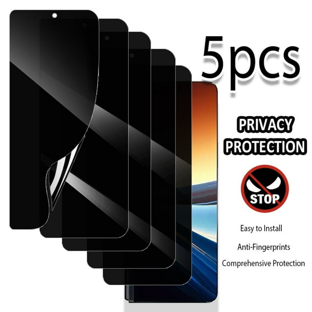 GIROUETTE [5 Packs] Privacy Screen Protector For Samsung Galaxy Z Flip ...