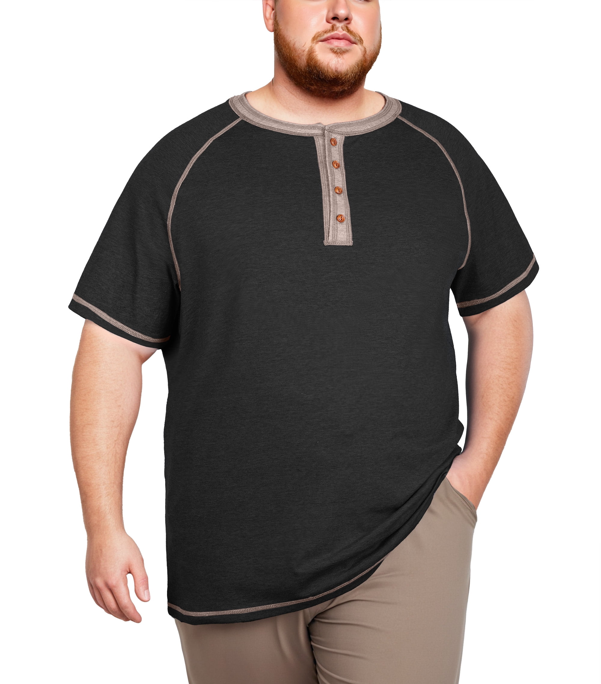 Big And Tall Henley Shirts