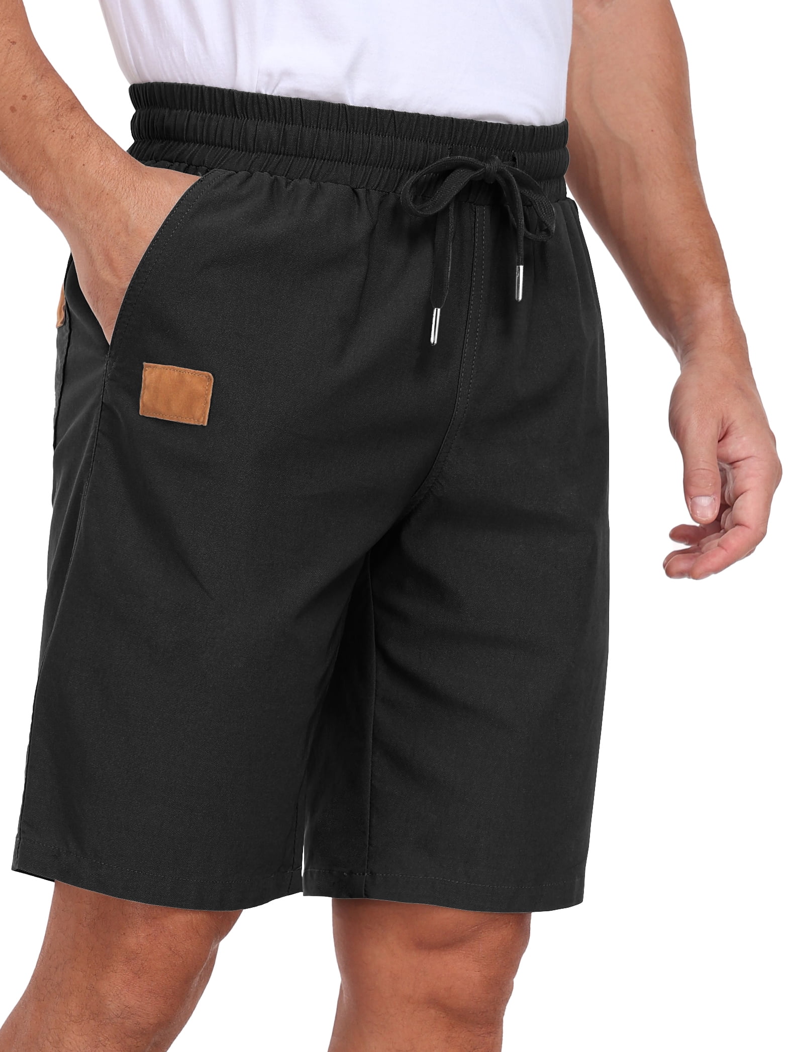 GIRUNS Men's Quick-Drying Breathable Shorts, Elastic Waist, Drawstring ...