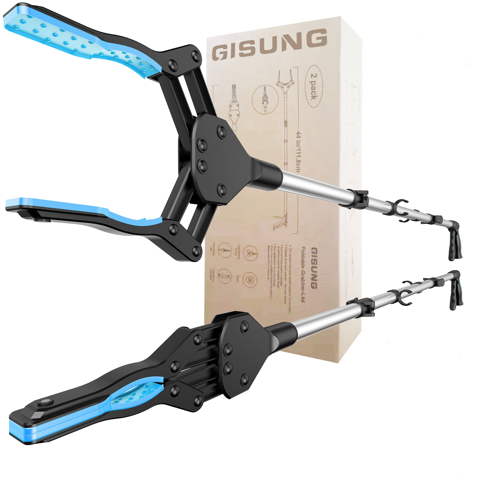 GISUNG 2-pack 34&44-inch Grabber Reacher Tool with Storage Bag Anti ...