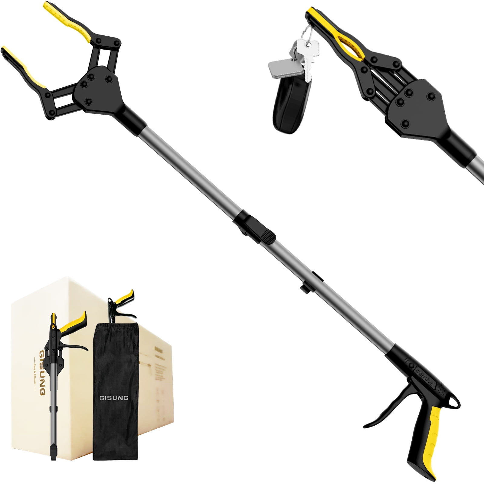GISUNG 32" Grabber Reach Tool, Foldable Reacher and Pick up Tool ...