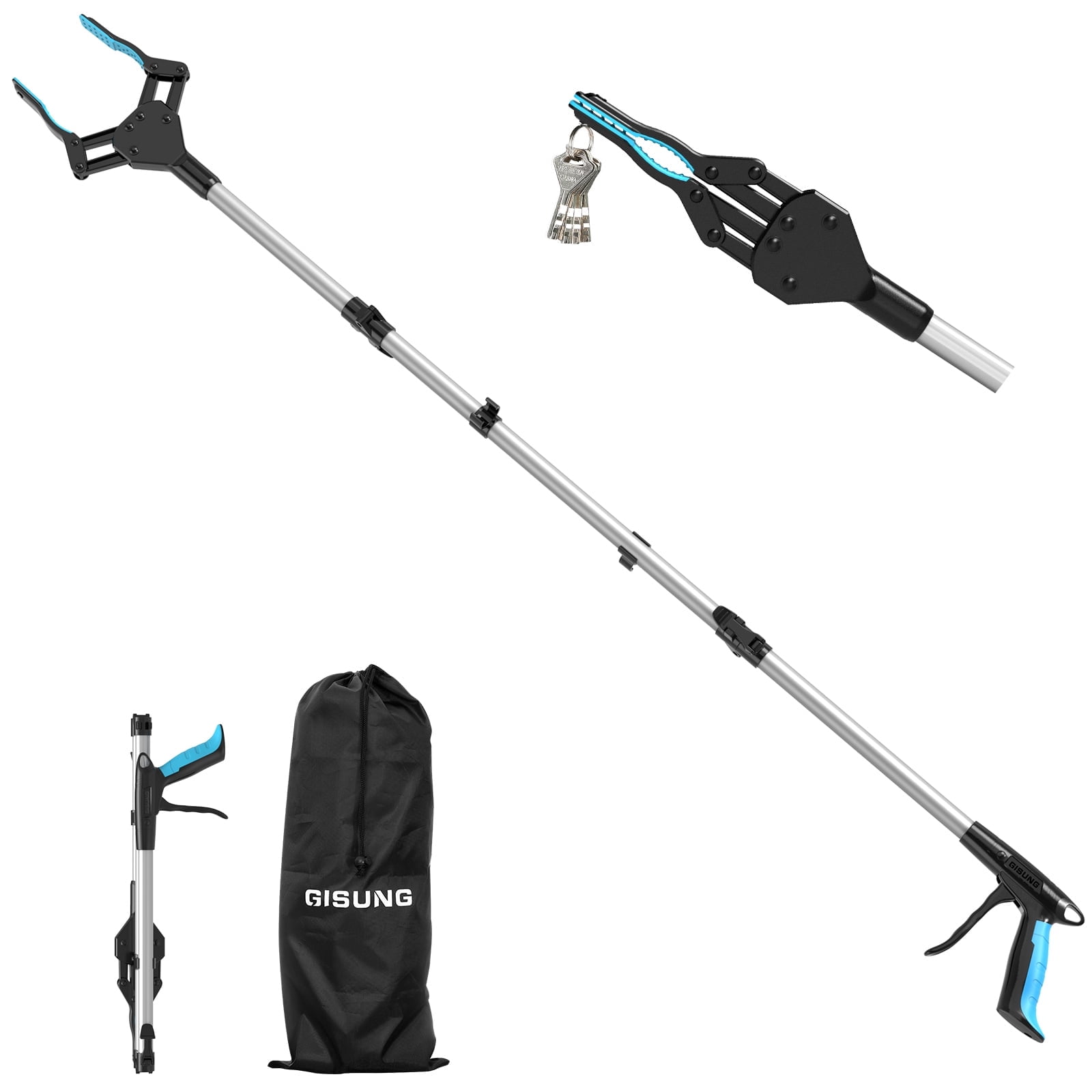 GISUNG 44-inch Foldable Grip Grab Reaching Pick Long Grippers for ...