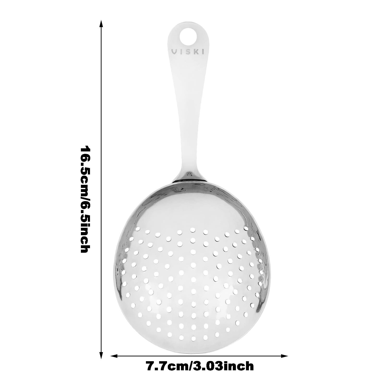GIUHUIZ 304 Stainless Steel Ice Strainer Ice Scoop Bar Mixer Filter ...