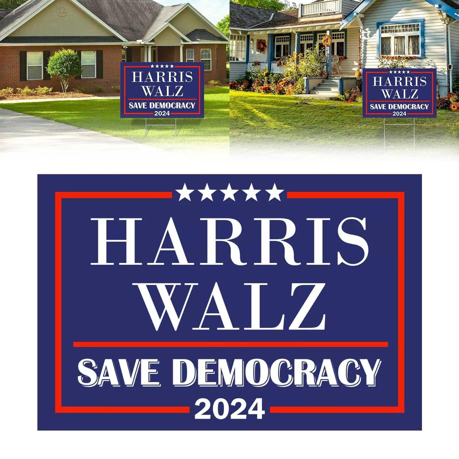 GIUHUIZ Kamala Yard Sign 2024 Kamala For President Yard Signs With H ...