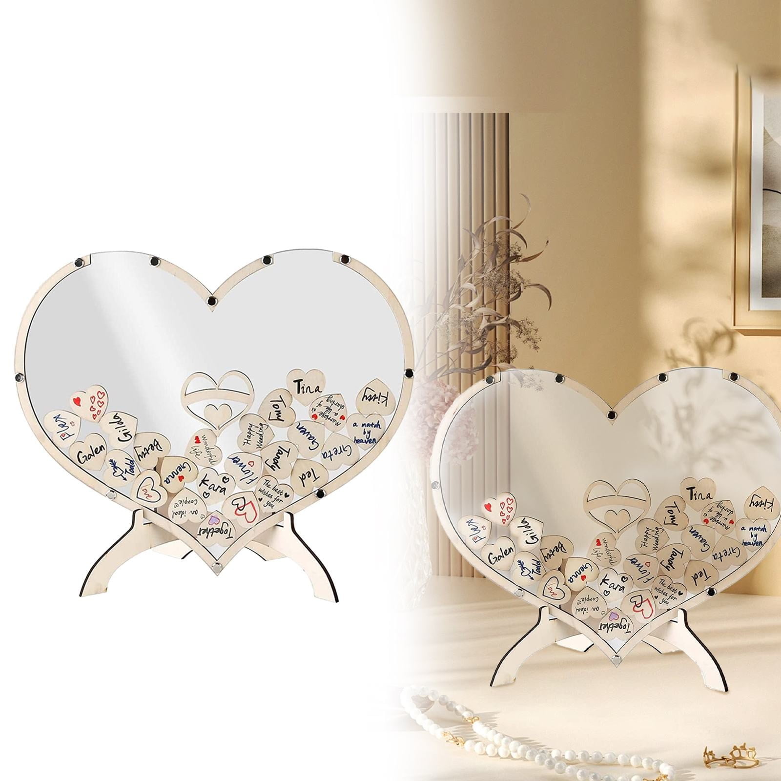 GIUHUIZ Personalized Gift Gold Wedding Check In Board Advanced Wedding ...