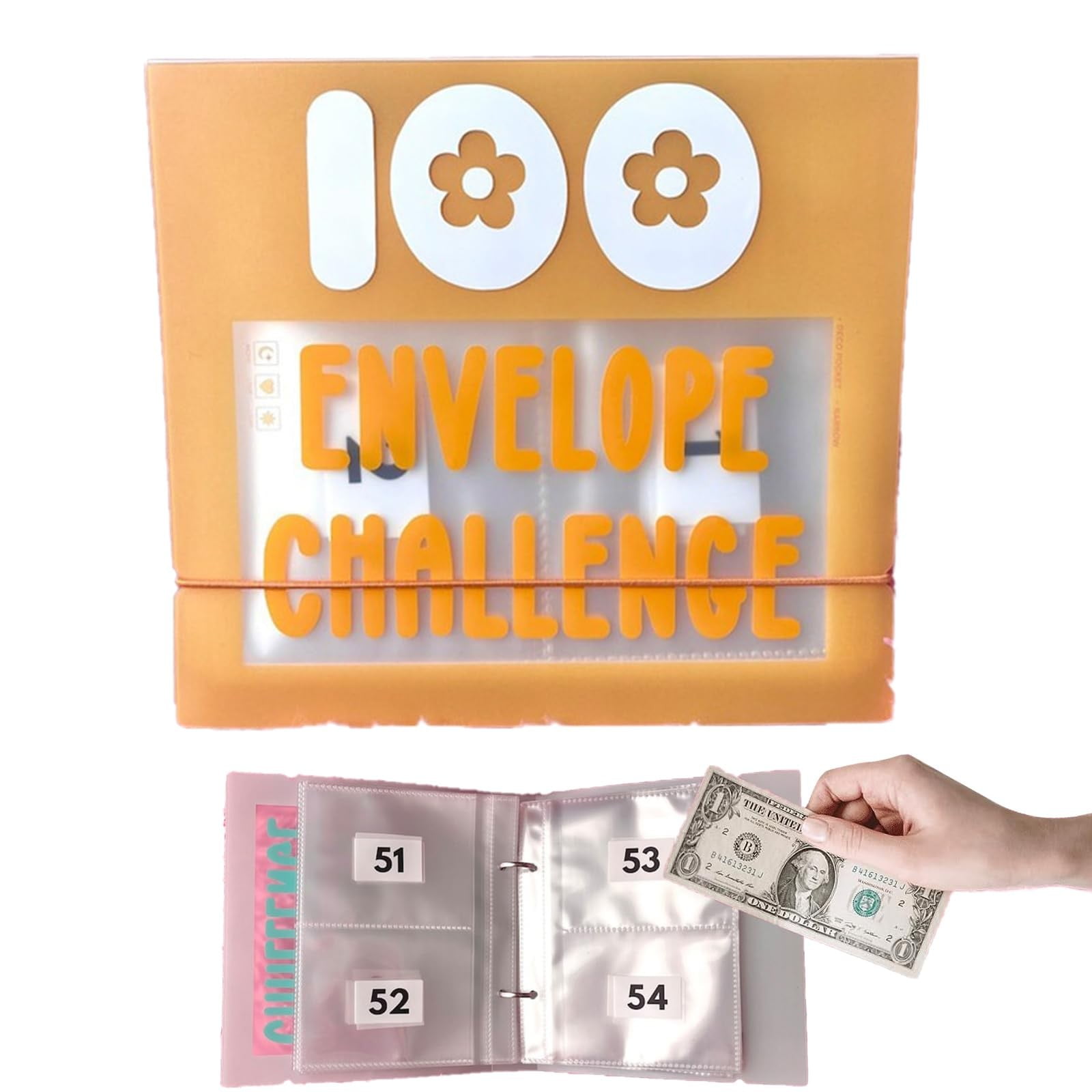 GIUHUIZ Saving Folder With 100 Envelopes 2023 7.9 X 7.9 Inch Saving ...