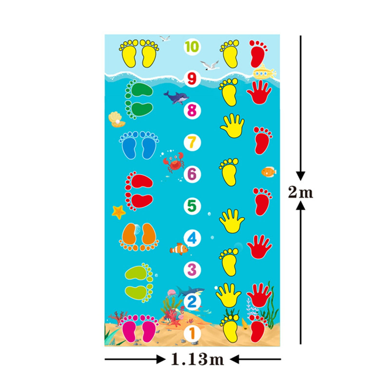 GIUHUIZ Slide Hopscotch Games For Adults Hands And Feet Sports Slide ...
