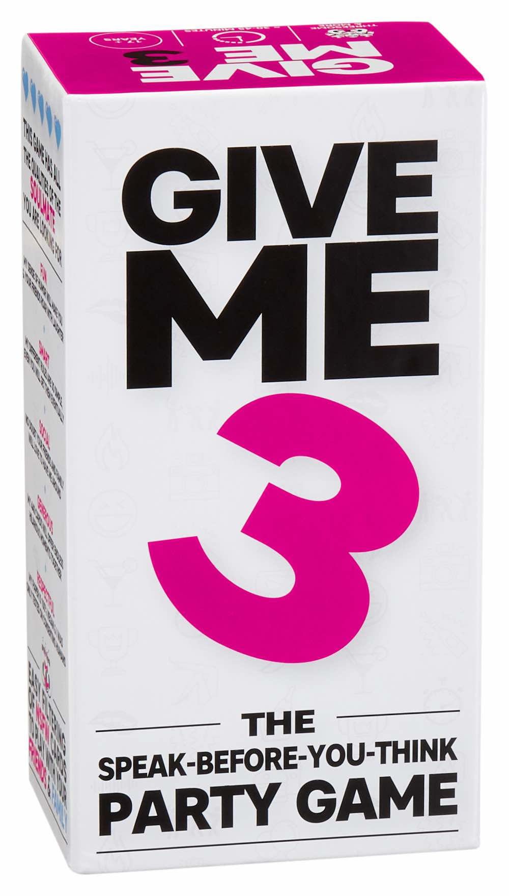 GIVE ME 3 - Hilarious Conversation Starter Party Game - Fast Paced Card ...