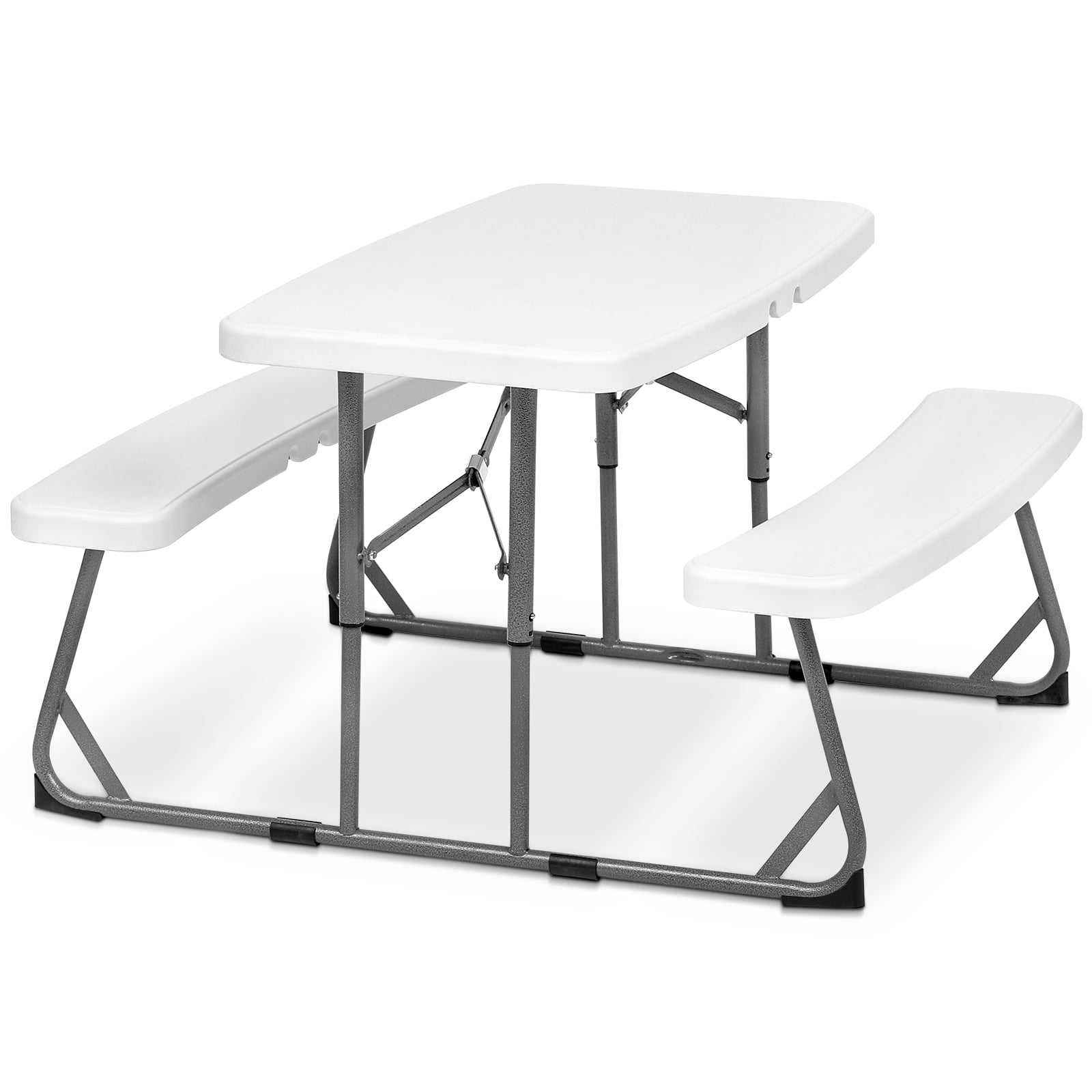 GIVIMO Kids Picnic Table Folding Plastic Table and Benches - Seating ...