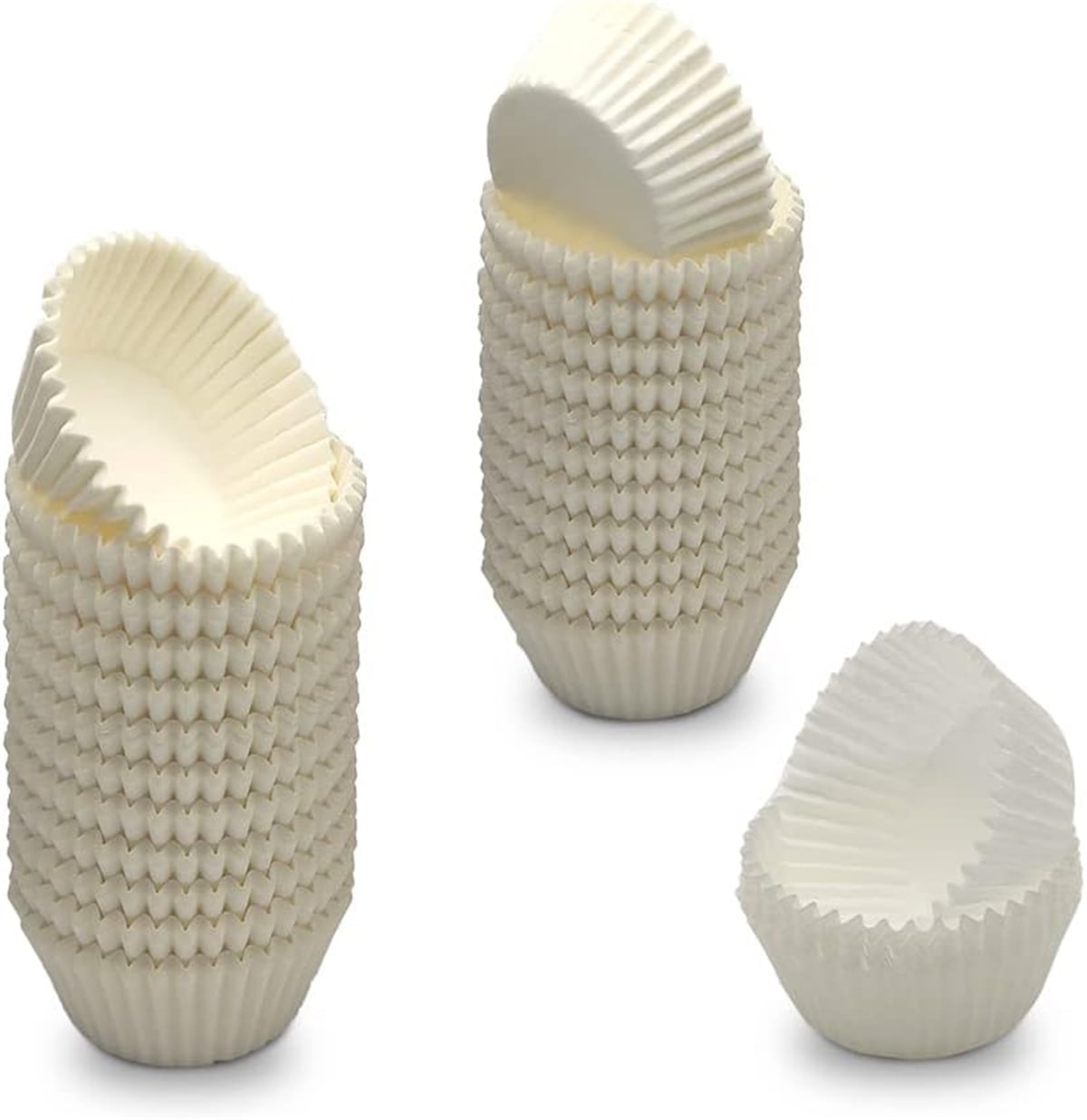 GIXUSIL 1000 Pcs Mini Cupcake Liners White Muffin Liners Food Grade ...