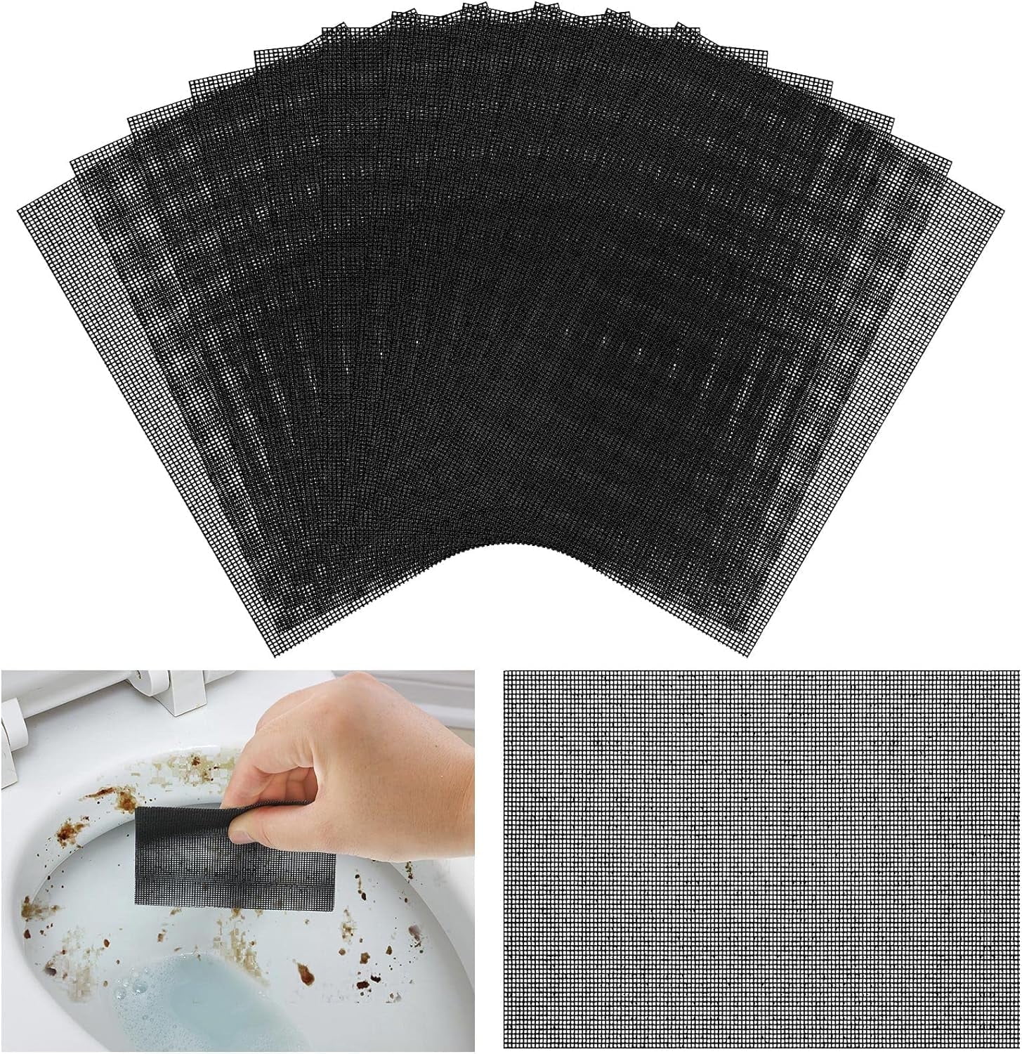 GIXUSIL 12 Pack Grill Cleaning Screens - Griddle Scraping Mesh ...