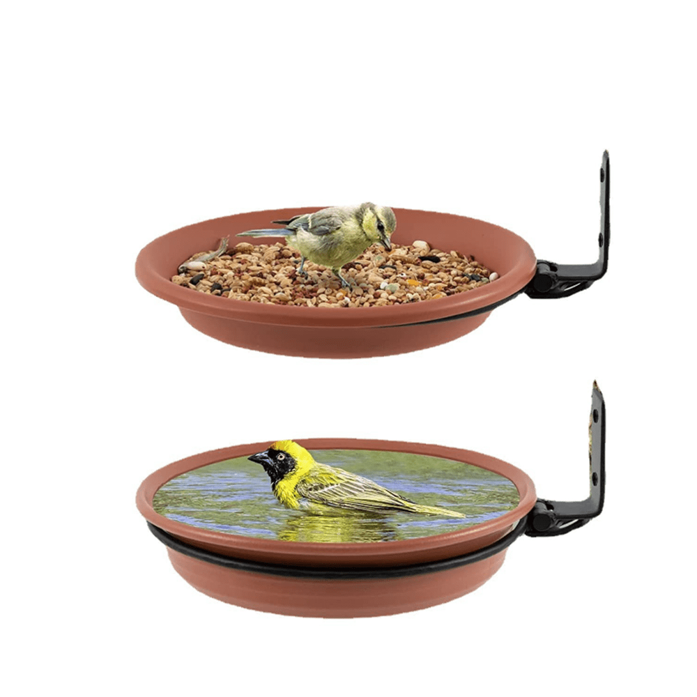 GIXUSIL 2 Bird Trays Tree Mounted for Bird Feeder Bird Bath Bowl ...