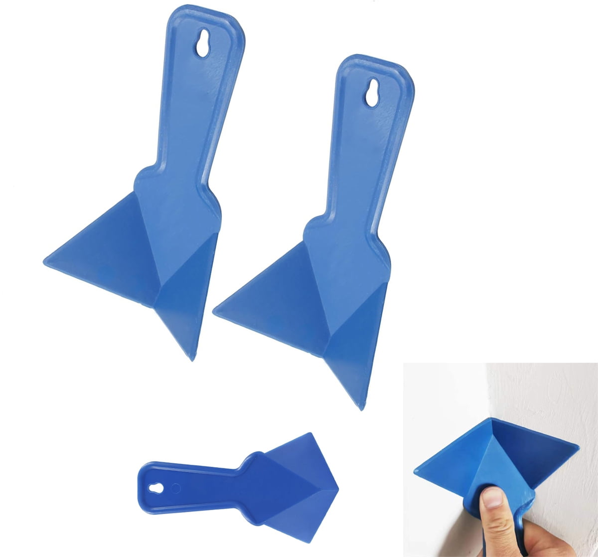 GIXUSIL 2 Pack 90 Degree External and Inside Corner Trowel, Plastic ...