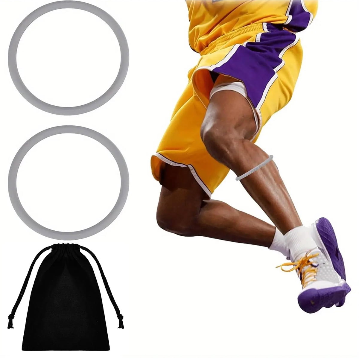 GIXUSIL 2 Pcs 2.95in Sweat-proof Patella Band, Knee Bands for ...