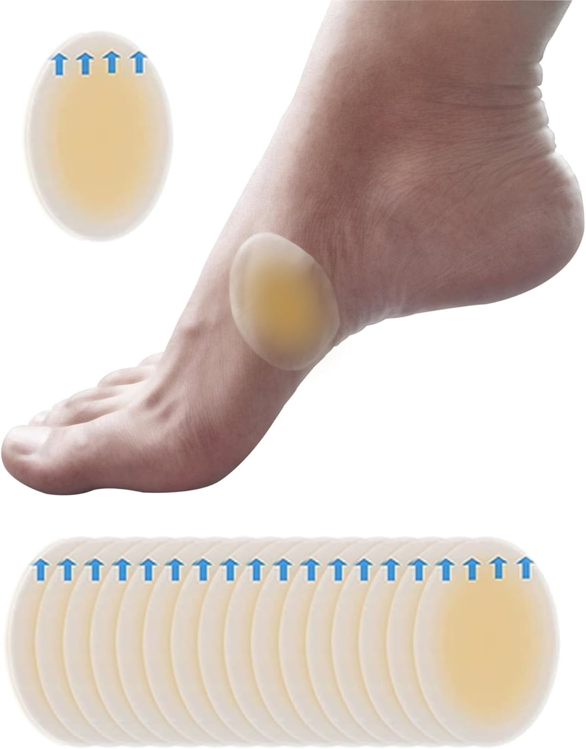 GIXUSIL 24 Packs Adhesive Heels Blister Cushioned Blister Bandages ...