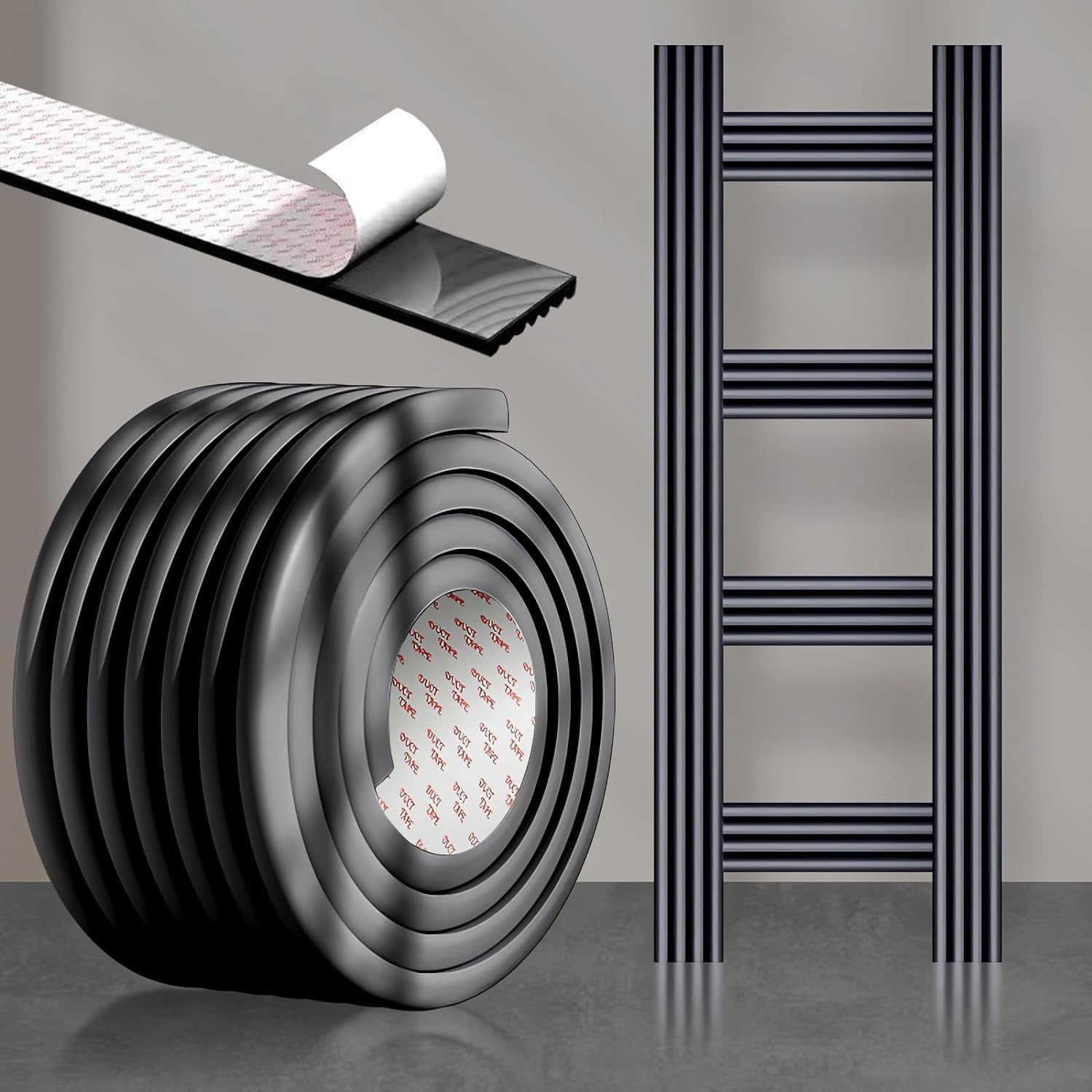 GIXUSIL 2Roll 6.6 Ft Soft Wide Edge Protector with 3M Strong Adhesive ...