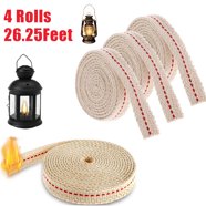 Light Of Mine 1/2" Inch 100% Cotton Flat Wick 6 Foot Roll for Paraffin ...