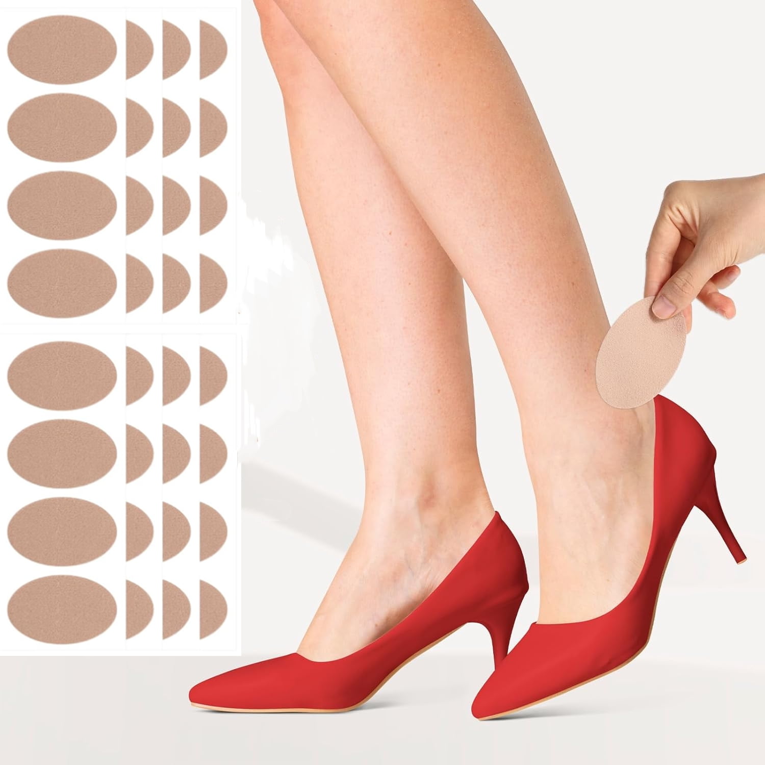 GIXUSIL 32Pcs Moleskin for Blisters, Flannel Adhesive Pads Blister ...