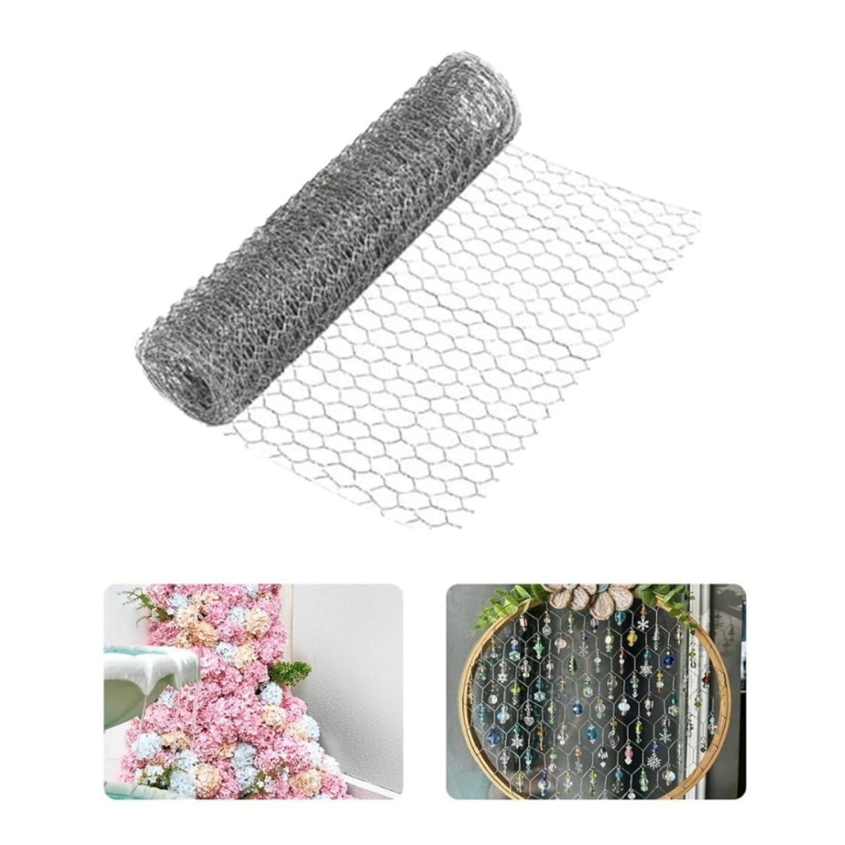 GIXUSIL 39.4x39.4In Floral Chicken Wire Mesh,Reusable Flower Arranging ...