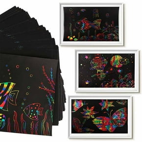 Black Scratch Art Paper