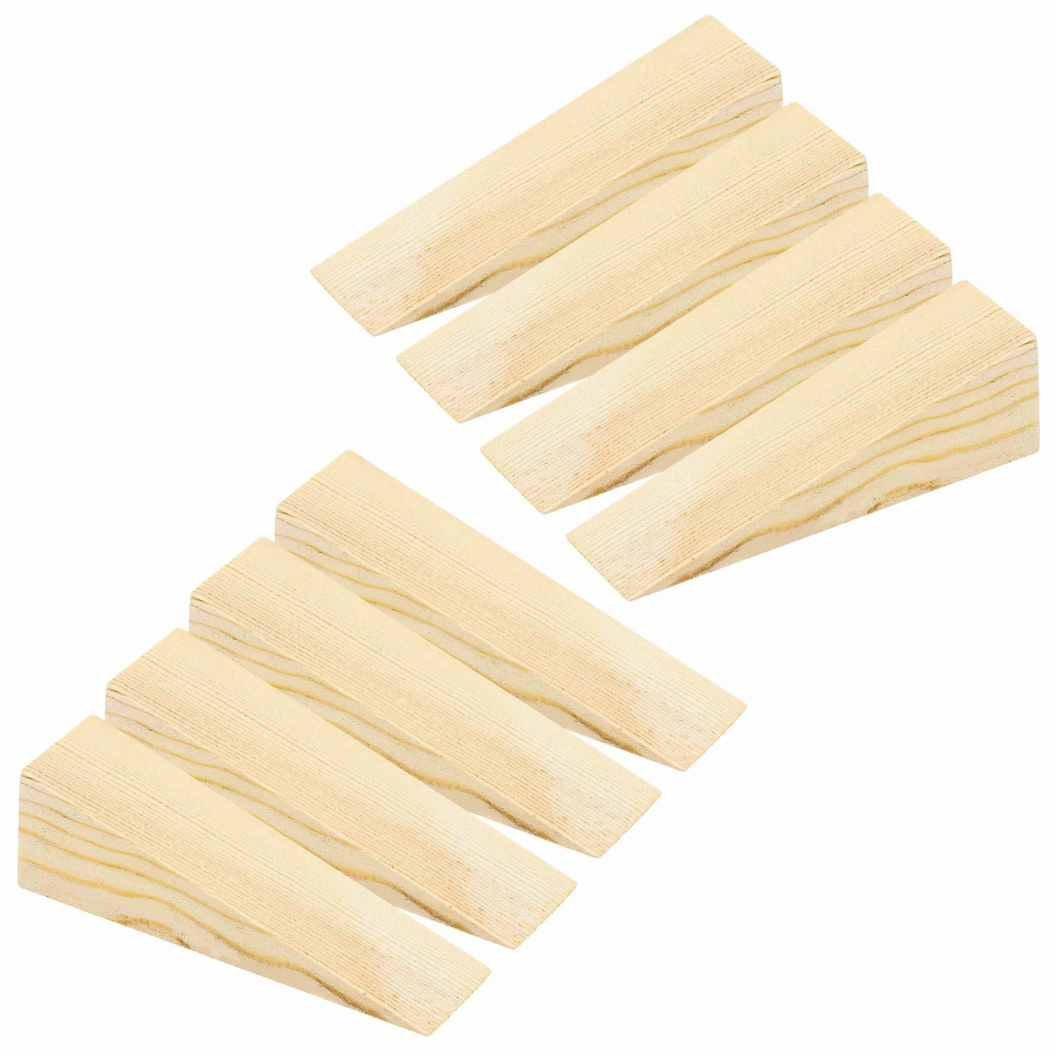 GIXUSIL 8 Pack Natural Wooden Door Stop Stopper Solid Non-Slip ...