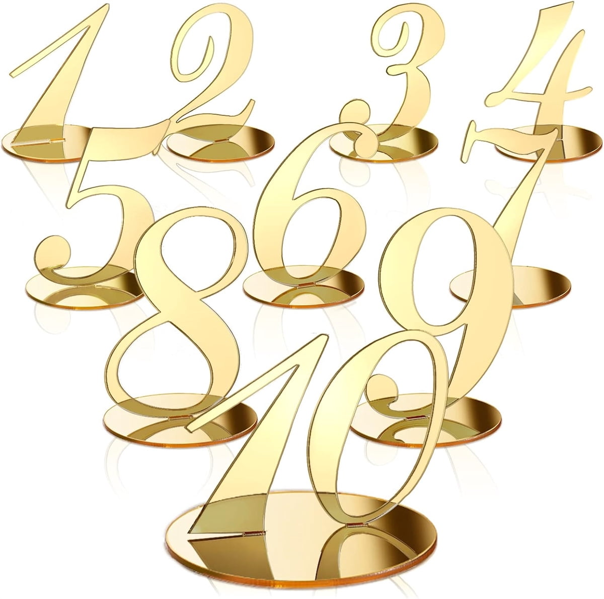 GIXUSIL Acrylic Table Numbers for Wedding Reception Table Numbers ...