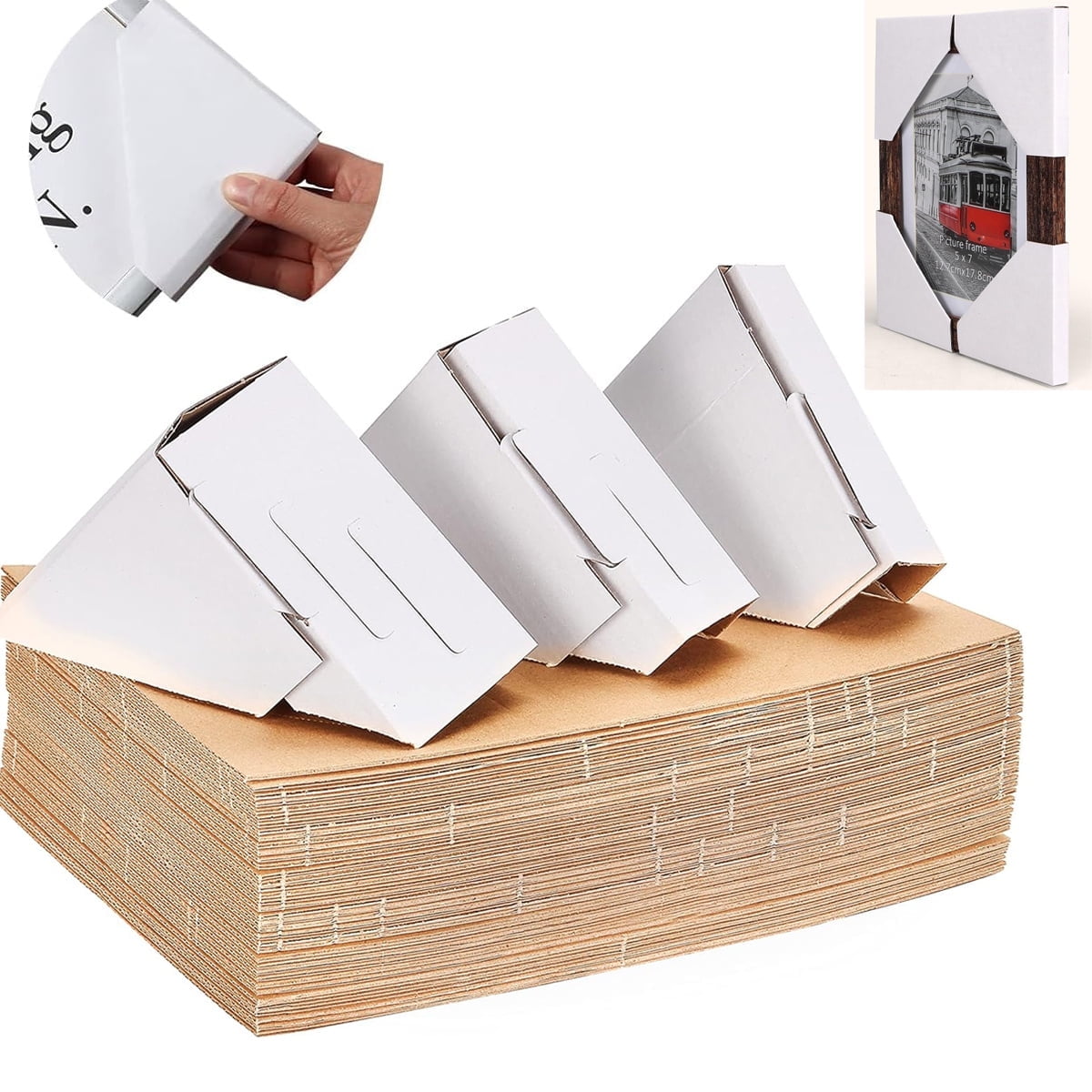 GIXUSIL Adjustable Cardboard Corner Protector, Picture Frame Cardboard ...