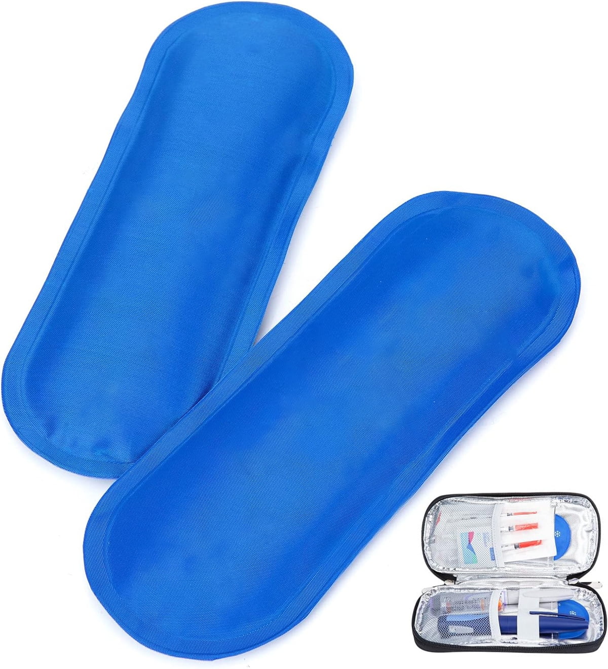 GIXUSIL Approved Ice Packs for Insulin Travel Case - Reusable Cooler ...