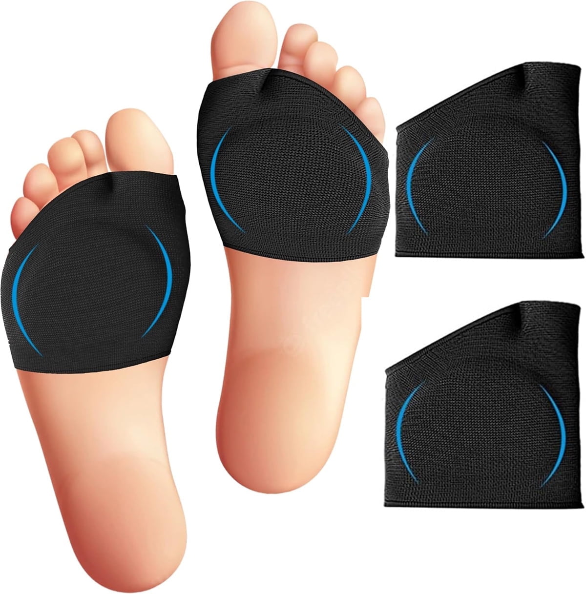 GIXUSIL Ball of Foot Cushions, Metatarsal Sleeve Pads, Bunion Corrector ...