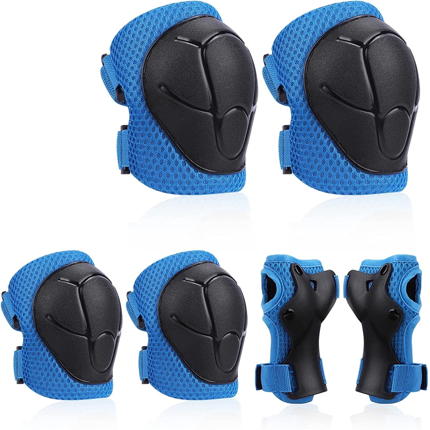 GIXUSIL Kids/Adult Knee Pads, Knee Pads and Elbow Pads 3 in 1 Set with ...