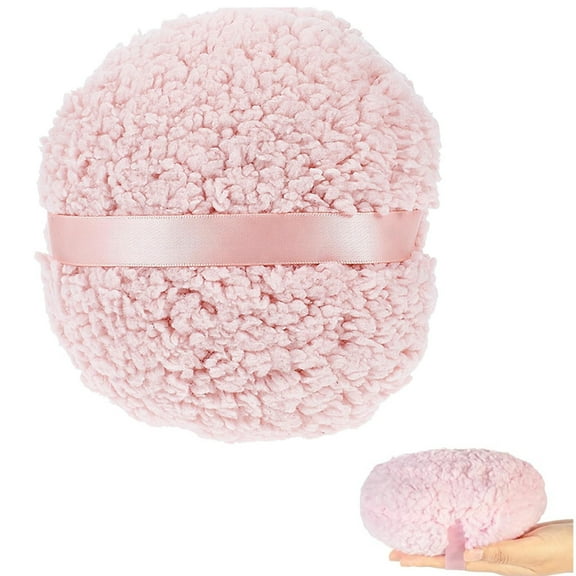 2 Pack Large Body Powder Puff, Soft and Furry Puff with Ribbon Handle ...