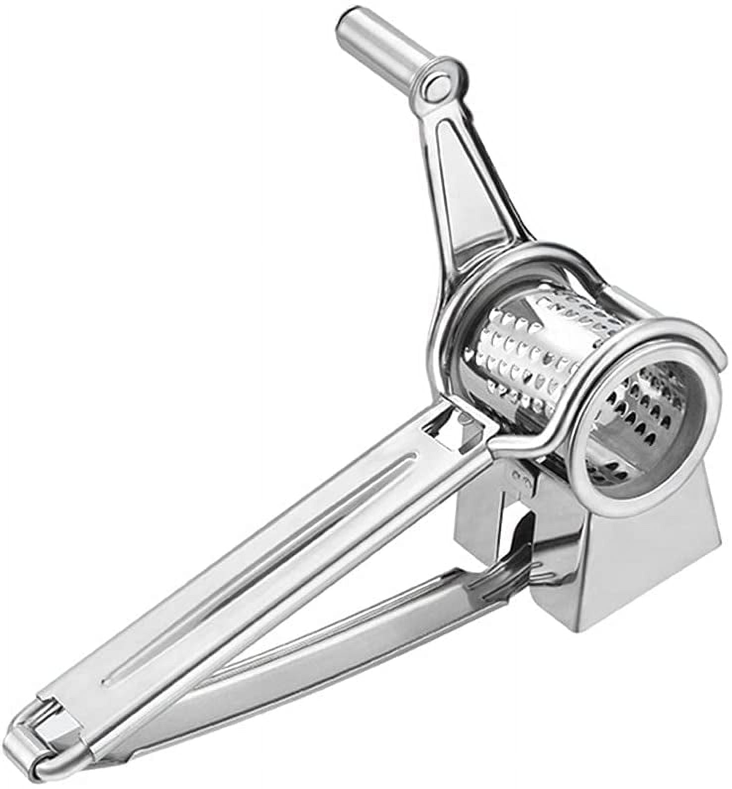 GIXUSIL Multipurpose Rotary Cheese Grater with 1 Stainless Steel ...